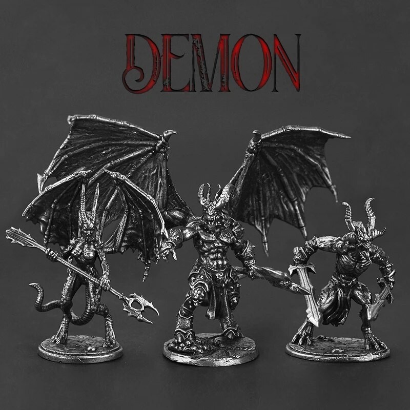 Metal hell demon soldier hand-made finished toy boy board game war ...