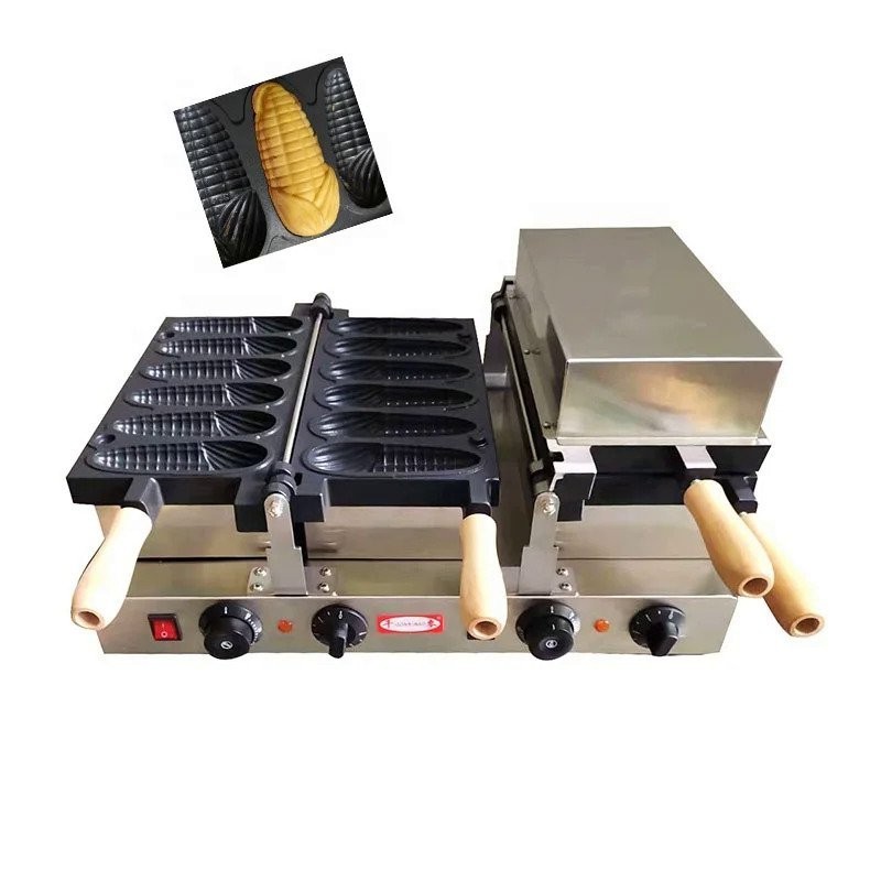 5DU9 Commercial electric hot dog waffle machine corn shape waffle maker ...