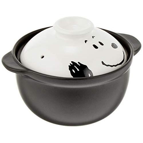 Kaneshotouki 604131 "PEANUTS" Snoopy face clay pot for one person 650ml ...