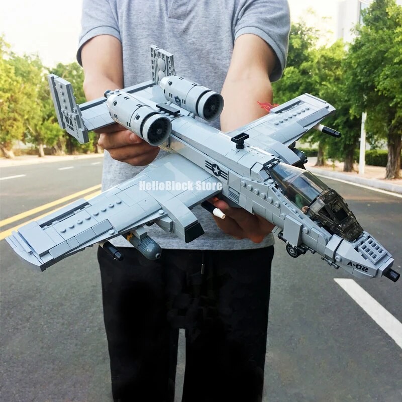seckill Bricks Fighter Hog A10 Model Fighter Kid Toys Soldier For Gift ...