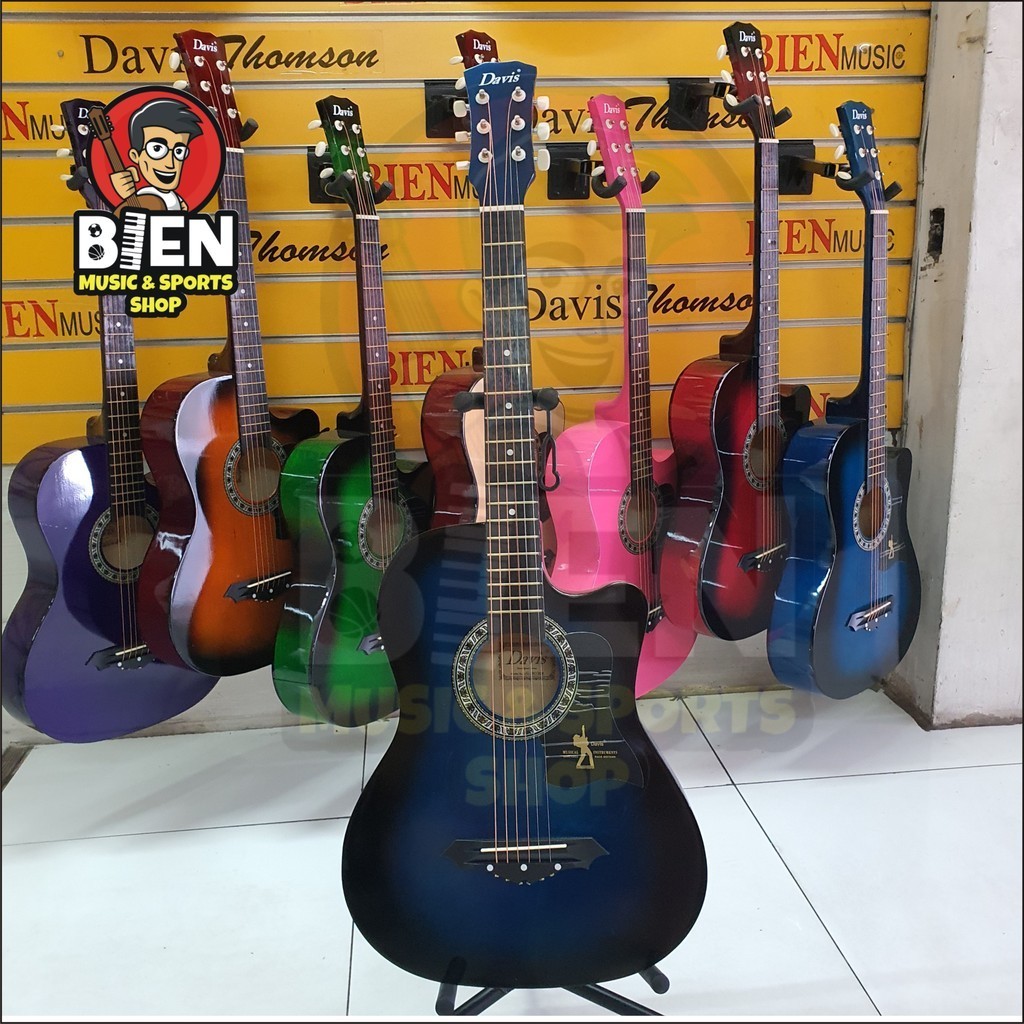 salable product DAVIS 2022 MODEL 38 NAVY GUITAR BLUE ACOUSTIC | Shopee ...
