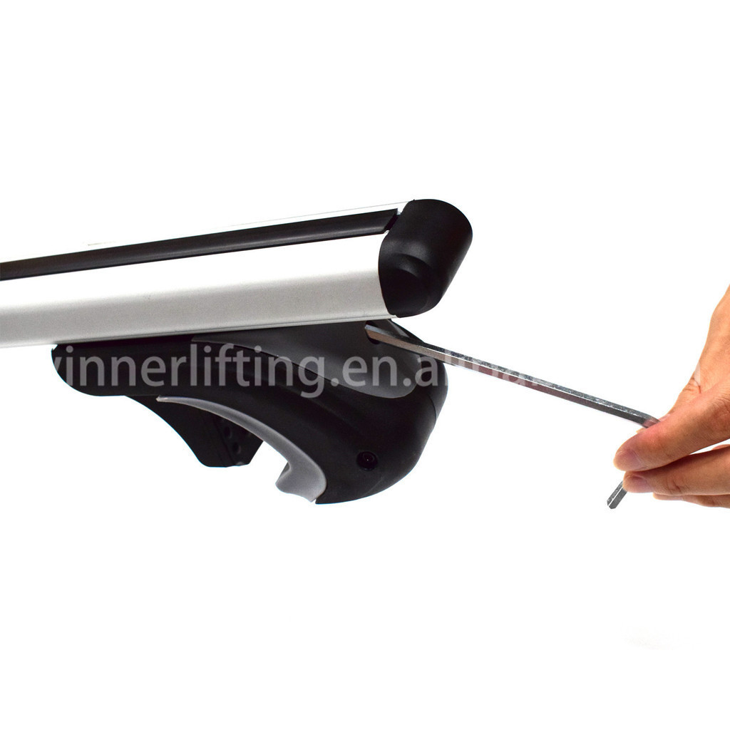 32-47" Adjustable Aluminum Car Rack Roof Cross Bars for Luggage Cargo ...