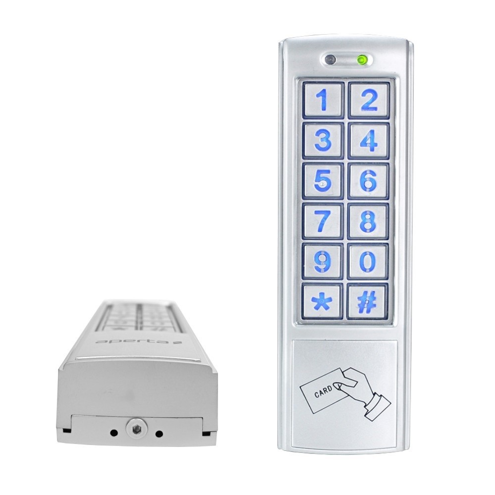 Access control waterproof metal door entry FRID card reader keypad standalone rfid access ...