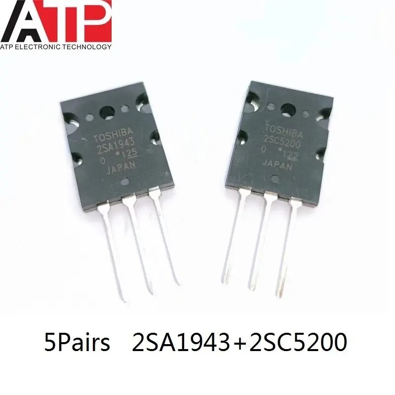 742 5PCS - 5Pairs Original New 2SC5200 2SA1943 Japan Amplifier Transistor PNP A1943 C5200 2SC5 ...