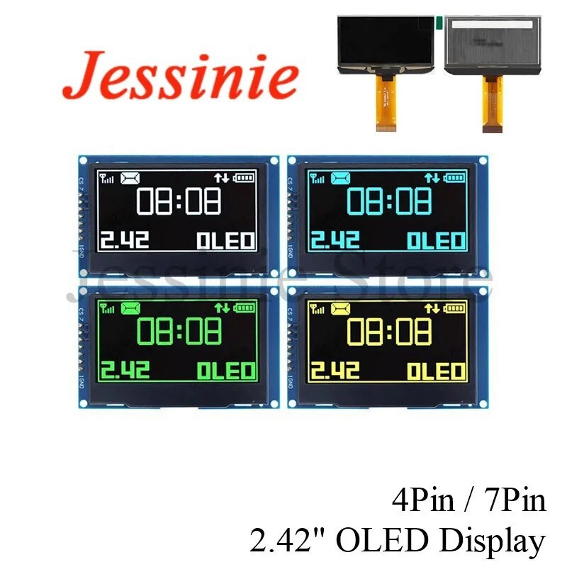 2.42 inch OLED Module 2.42" 12864 Screen LCD LED Display Module 128x64 ...