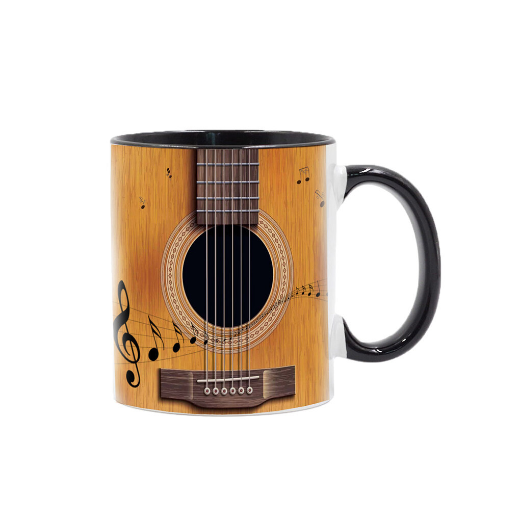 salable product Office Hotel 350ml Guitar Pattern Coffee Cup Bedroom ...