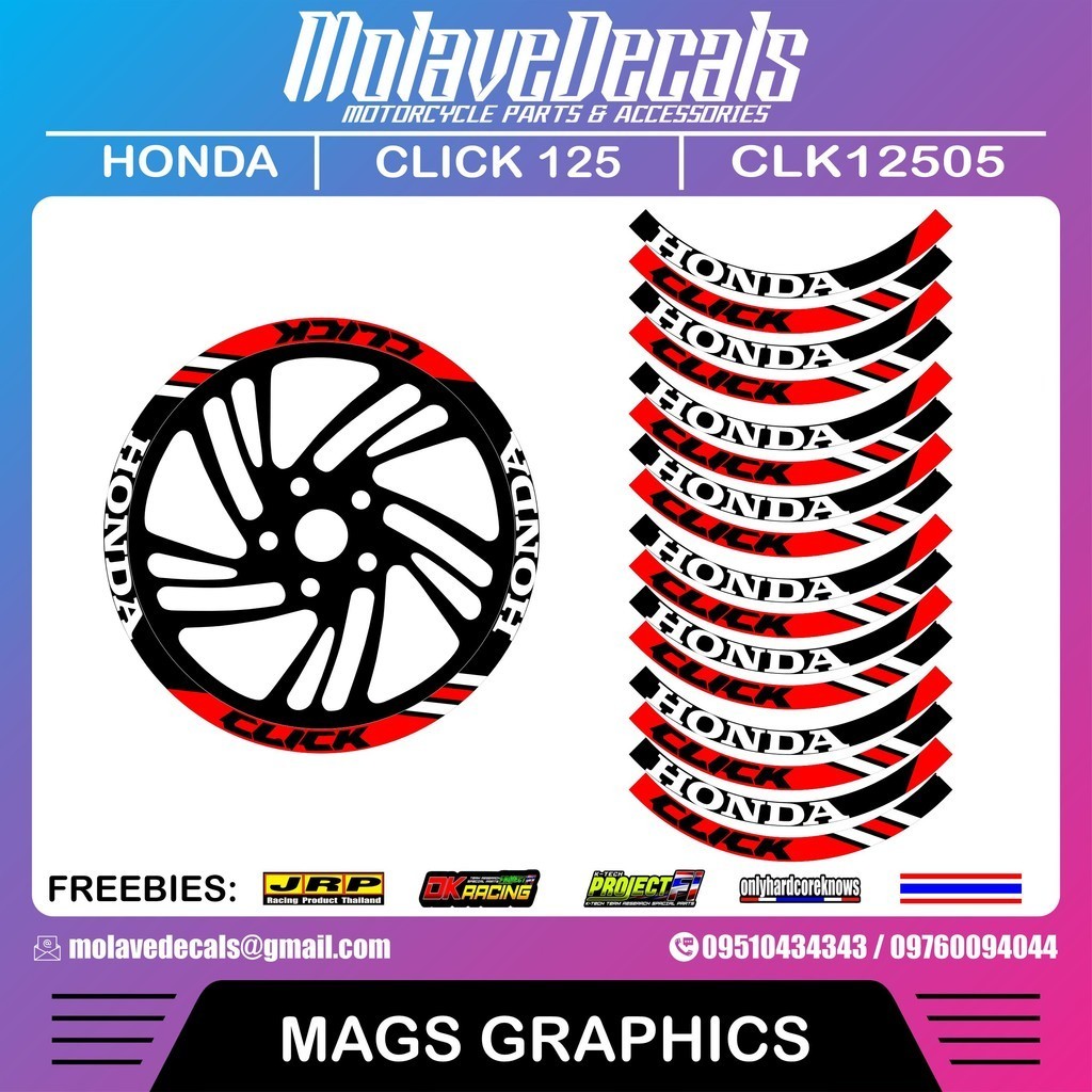 Honda Click 125 Mags Sticker CLK12505 | Shopee Philippines