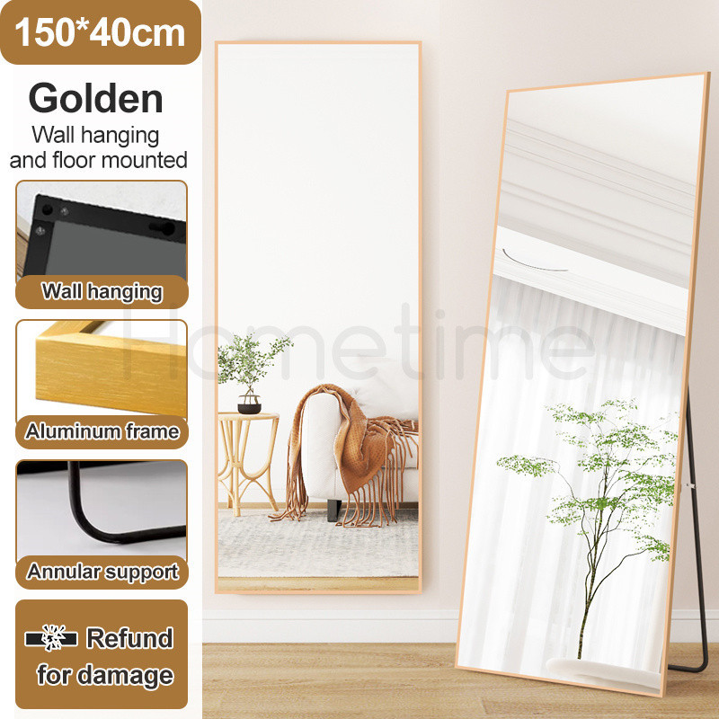Mirror 160*50cm Full-length mirror Whole Body Mirror, Floor-to-ceiling Mirror With bracket ...