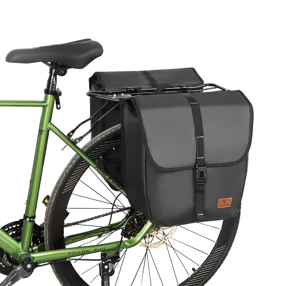 RZAHUAHU Waterproof Bike Bags Travel Cycling Basket Bicycle Rear Rack ...
