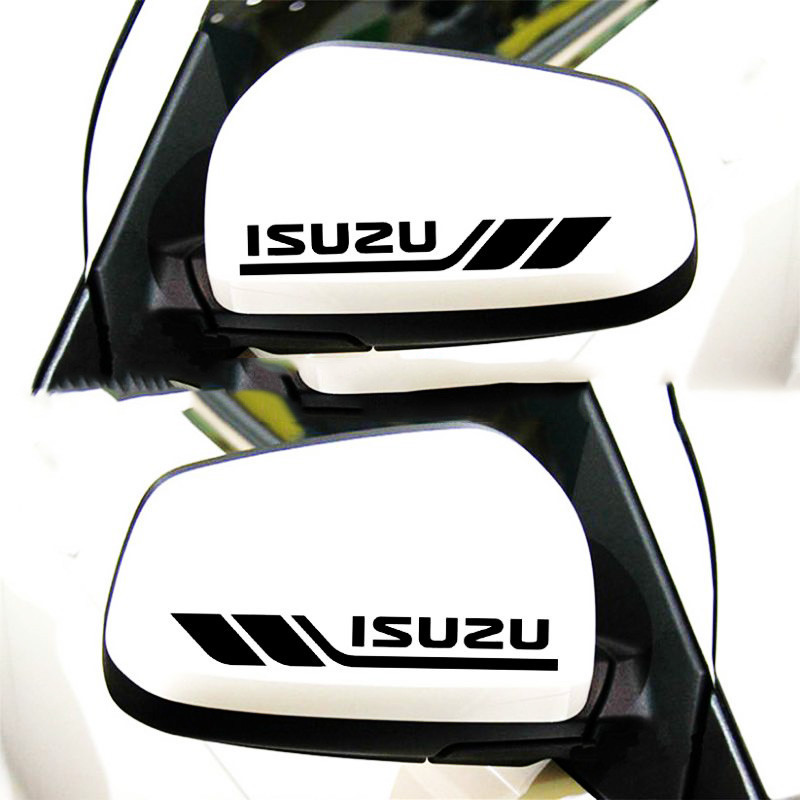 Side Mirror Stickers for Isuzu Dmax MUX Crosswind Traviz | Cut-out ...
