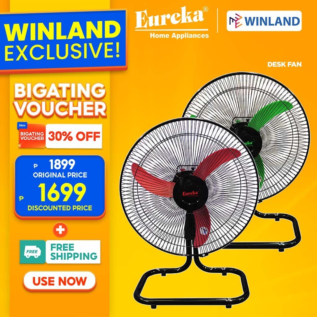 Eureka by Winland 18" Industrial Floor Fan | Electric Fan 70w EIFF-18B ...