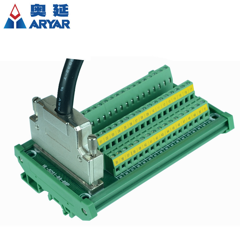 Scsi68 Scsi 68 Pin Block Breakout Terminal Pcb Board Adapter Connector
