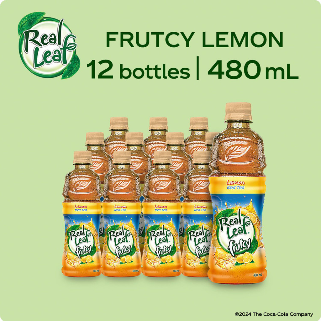 Real Leaf Frutcy Lemon 480mL - Pack of 12 | Shopee Philippines