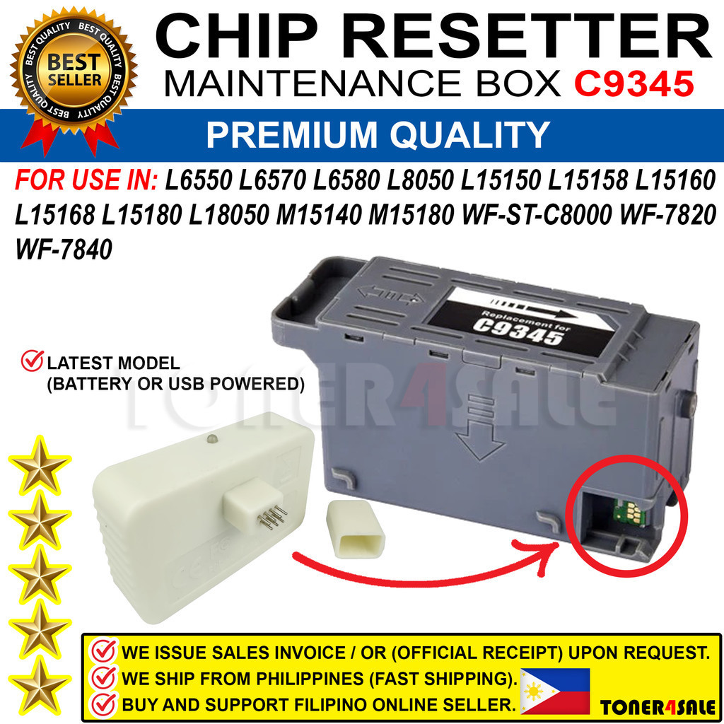 C9345 Maintenance Box Chip Resetter L6550 L8050 M15140 M15180 L15150 ...