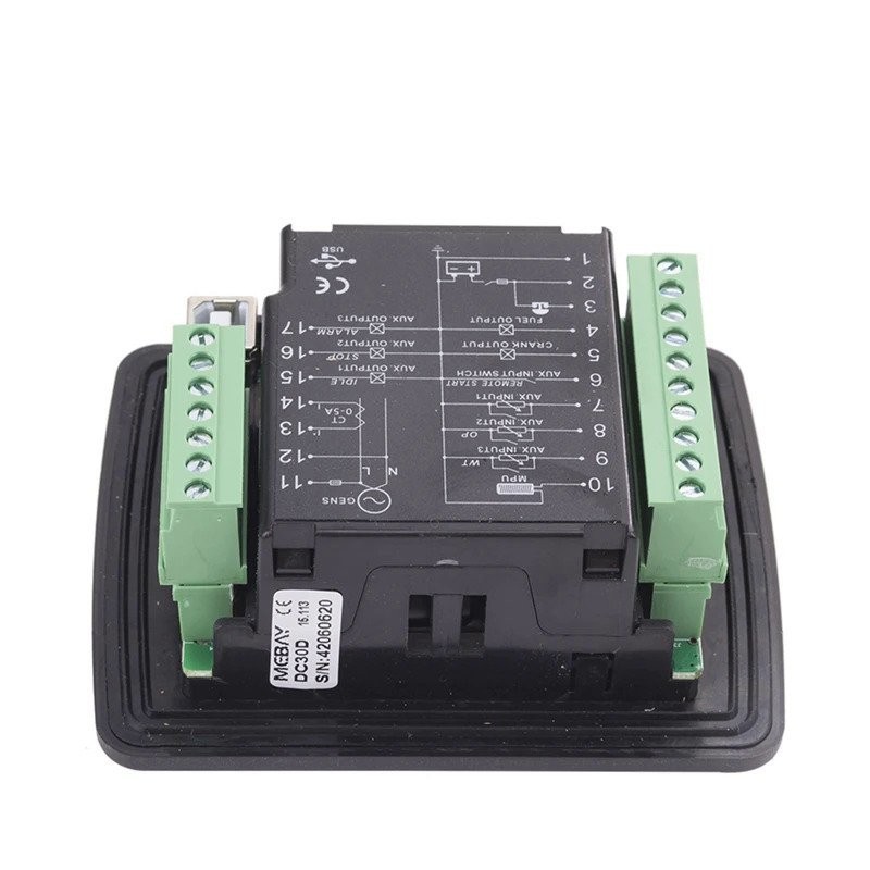 Mebay DC30D Generator Control Module Small Genset Controller Panel USB ...
