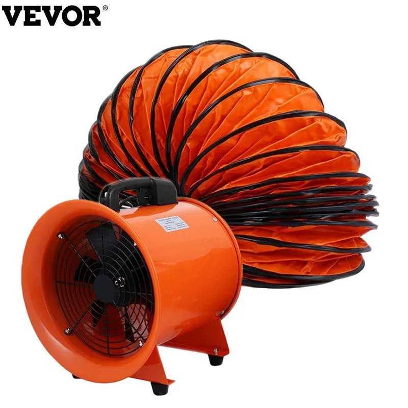 VEVOR 12 Inch Blower Fan Industrial Extractor Portable Fan 3300 RPM Air ...