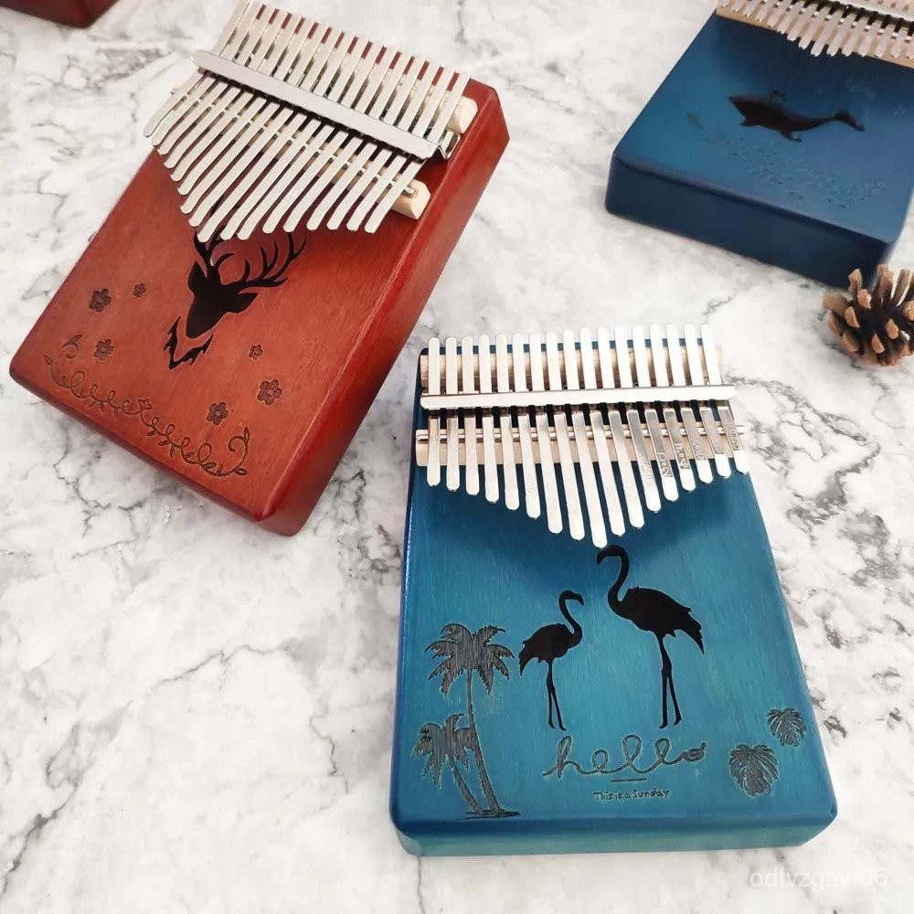 Kalimba 17 Keys Thumb Piano High Quality Wood Mahogany Acacia Wood Body ...
