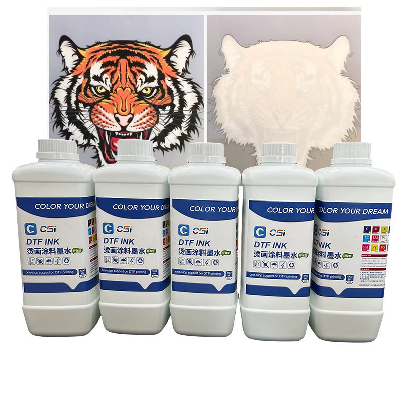 1000ml 5 color Premium DTF White Printer Ink DTF Ink for DTF Printer ...