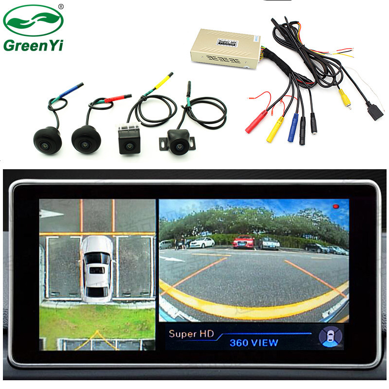 ☺HD 1080P 3D 360 Degree Bird View Panorama System With 4 HD CCTV ...