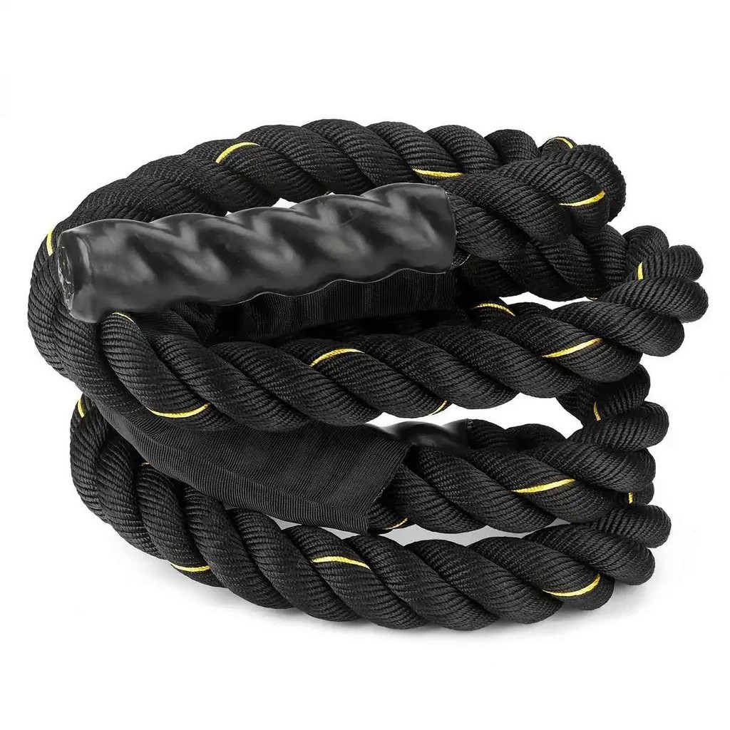 4 Size Heavy Jump Rope Crossfits Weighted Battle Skipping Ropes Power ...