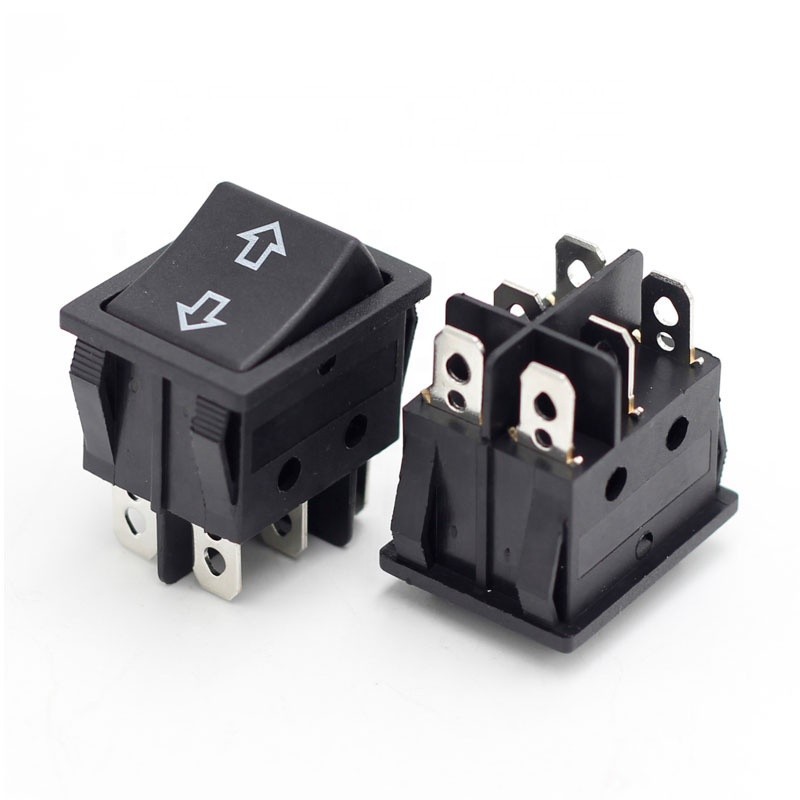 Fast Shipment 16A 20A 6 PIN ON-OFF-ON Safety Rocker Switch DPDT ...