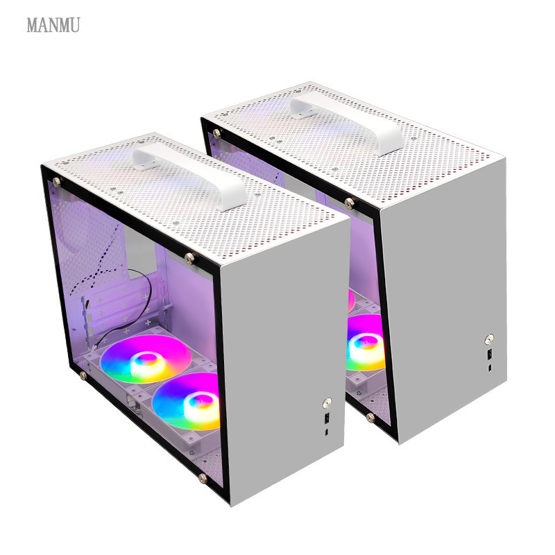 MANMU New Product Mid Tower Pc Case Gaming Cpu Cabinet Tempered Glass ...