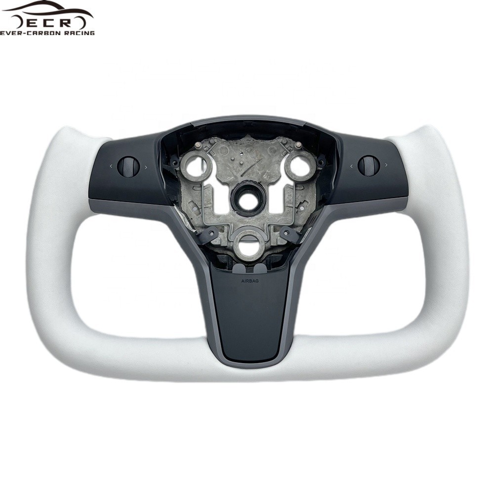 Ever-Carbon Racing ECR Custom Design Yoke Style Car Steering Wheel For ...