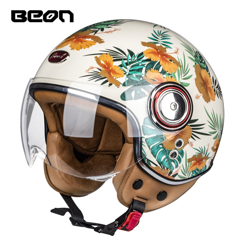 BEON B-110 open face motorcycle helmet motorbike Casco Capacete Jet ...