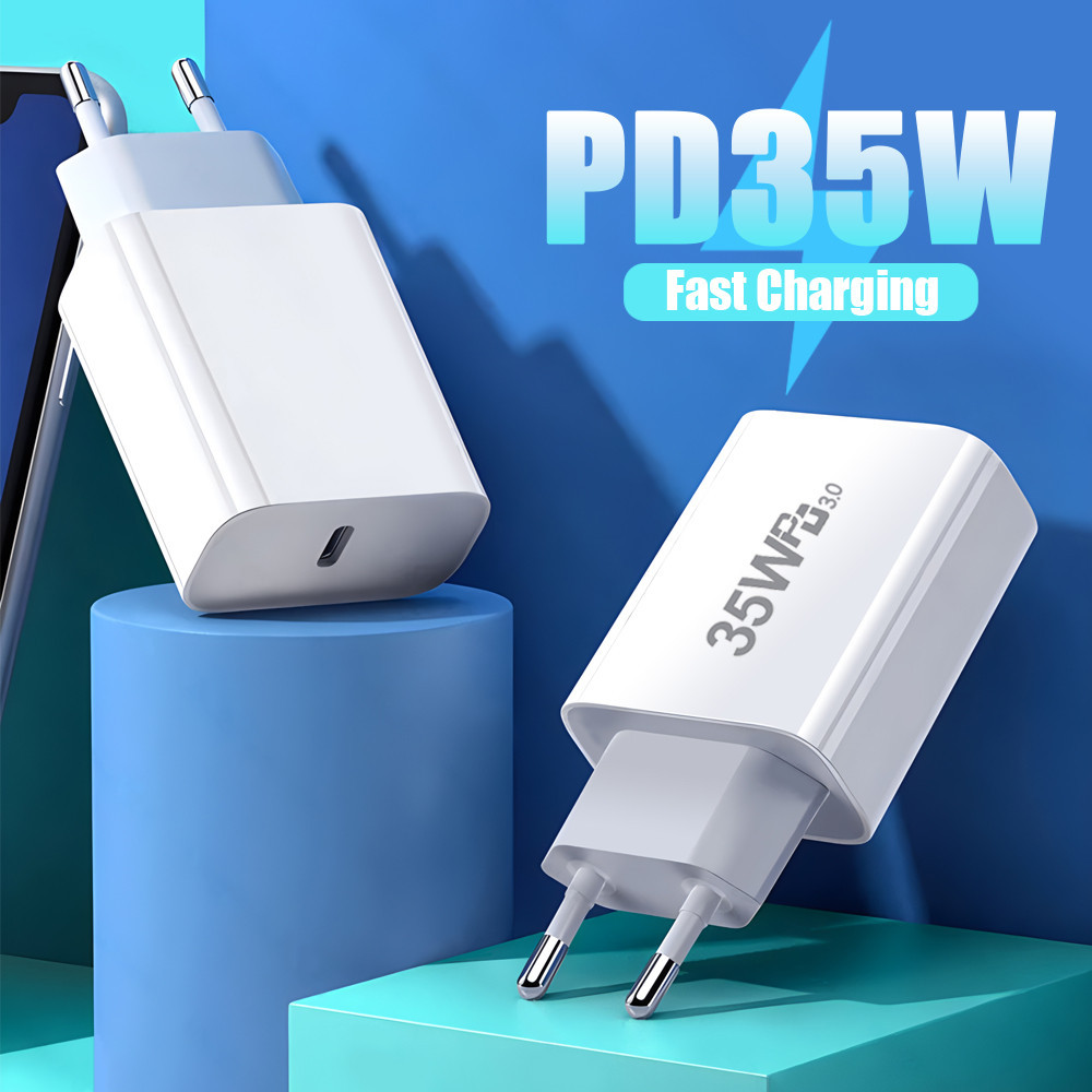 PD Plug TYPE-C Charger UK US EU AU Fast Charger for iPhone iPad Android ...