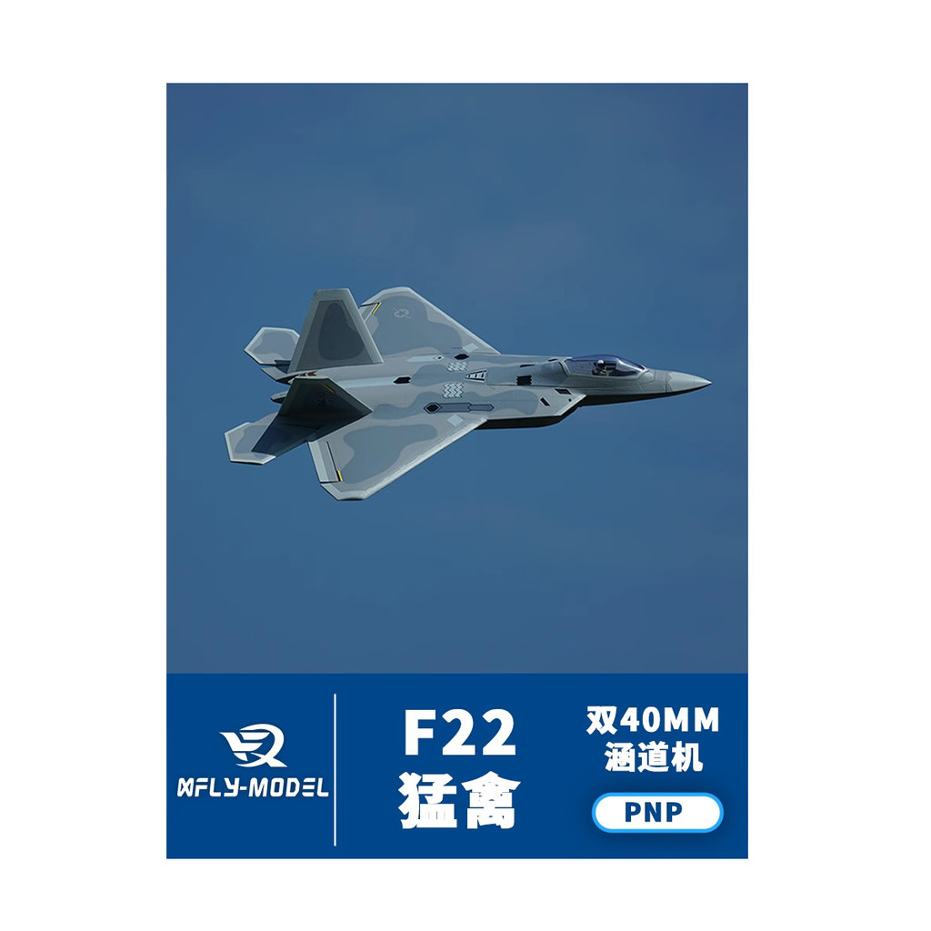 XFly Model Twin 40mm EDF Jet F-22 Raptor 4S Electric Model Aircraft ...