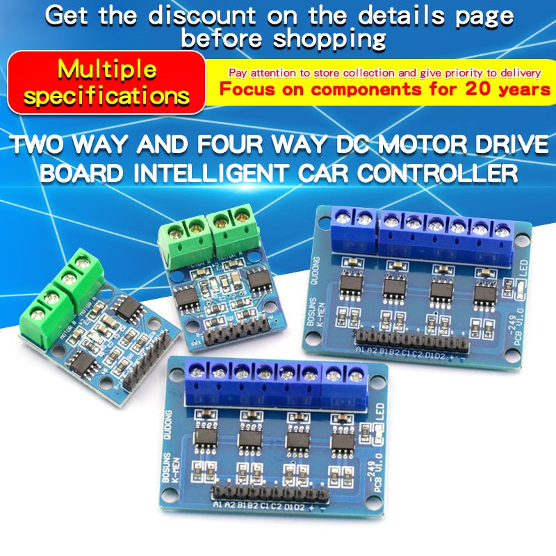 1PCS L9110 H Bridge Two-Way Four-Way DC Motor Drive Board Intelligent ...