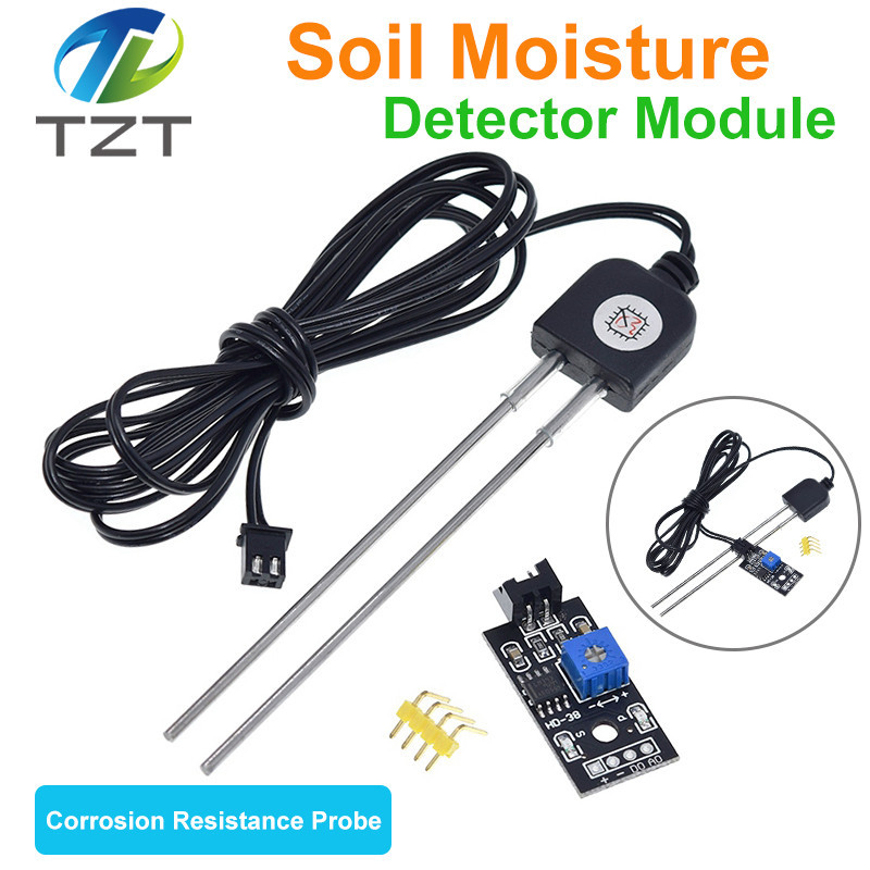 TZT Soil Moisture Detector Module Soil Humidity Sensor Meter Hygrometer ...