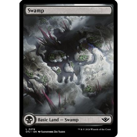 MTG - Swamp (FULL ART) [OTJ] | Shopee Philippines