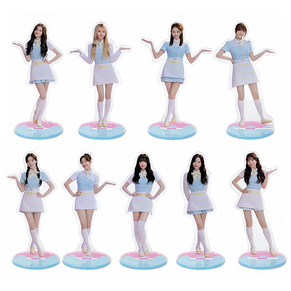 10CM KPOP TWICE Acrylic Standing Model Tzuyu Mina Sana Nayeon Action ...