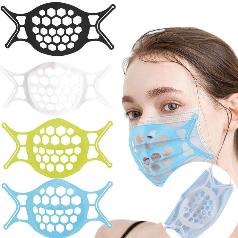 2/5Pcs Silicone Mask Holder 3D Face Mask Inner Support Frame Silicone ...