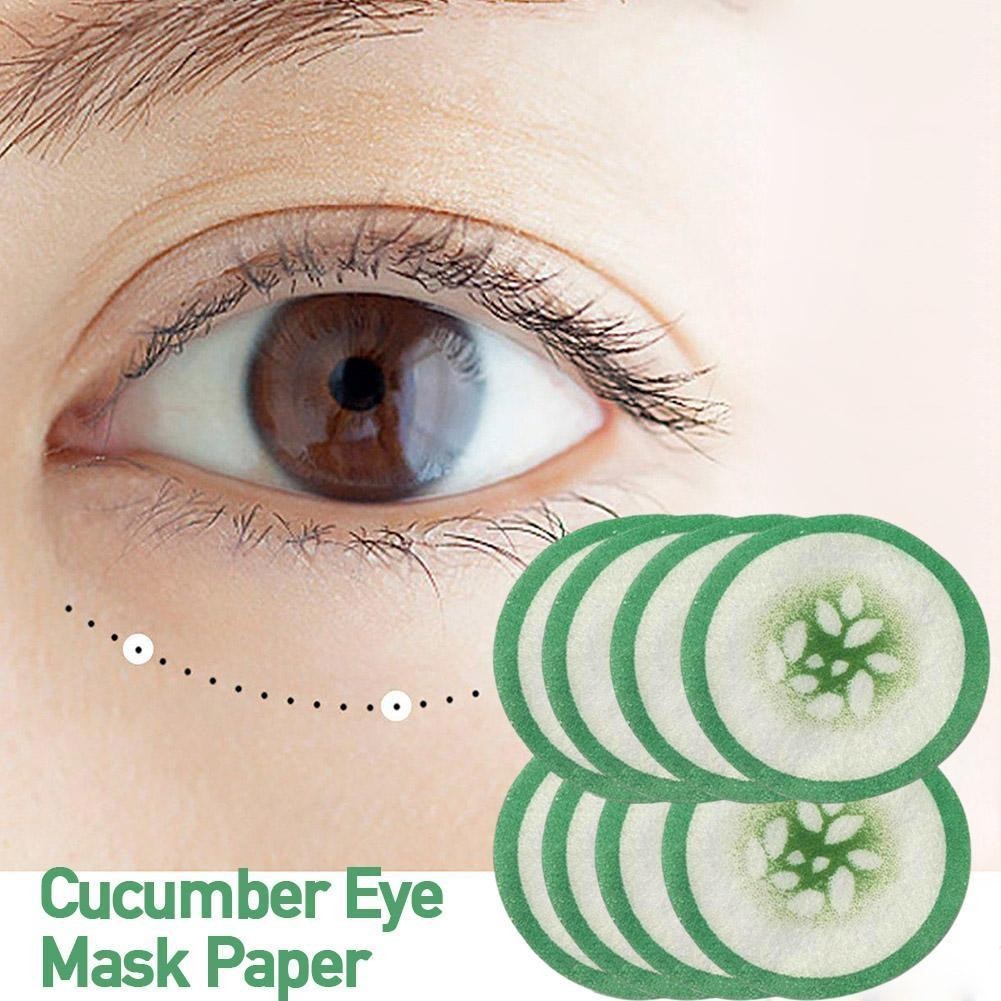 100Pcs/Pack Disposable Cucumber Eye Mask Paper Dilution Dark Circle Eye ...