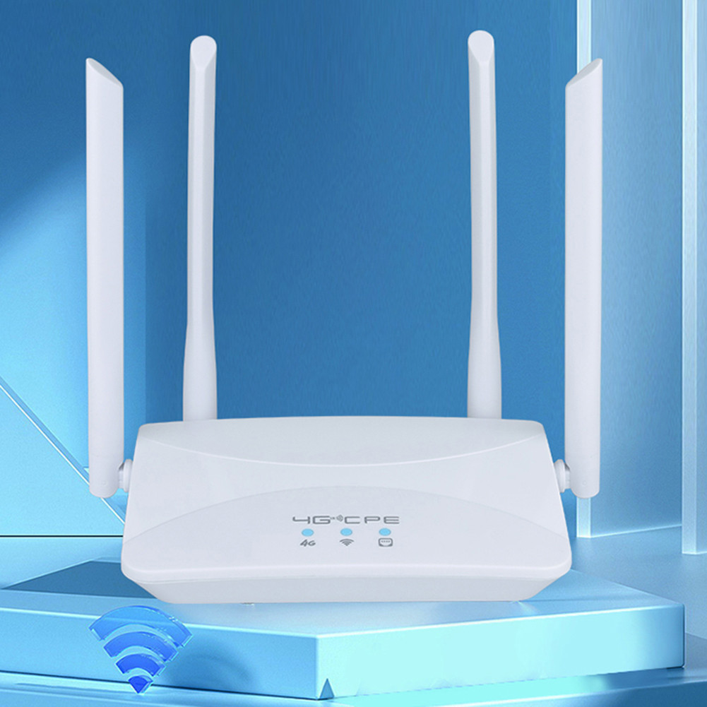 ☄4G LTE WIFI Router 150Mbps 4 External Antennas Power Signal Booster ...
