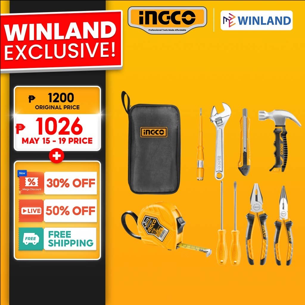 Ingco by Winland 9pcs hand tools set HKTH10809 / HKTH20809 ING-HT | Shopee Philippines