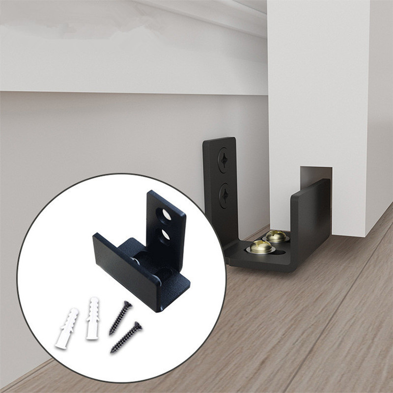 Sliding Barn Door Bottom Floor Guide Slides Adjustable Wall Slotted ...