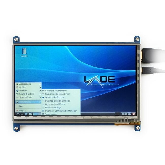 Raspberry Pi 7inch Capacitive Touch Screen LCD (C) compatible with HDMI ...