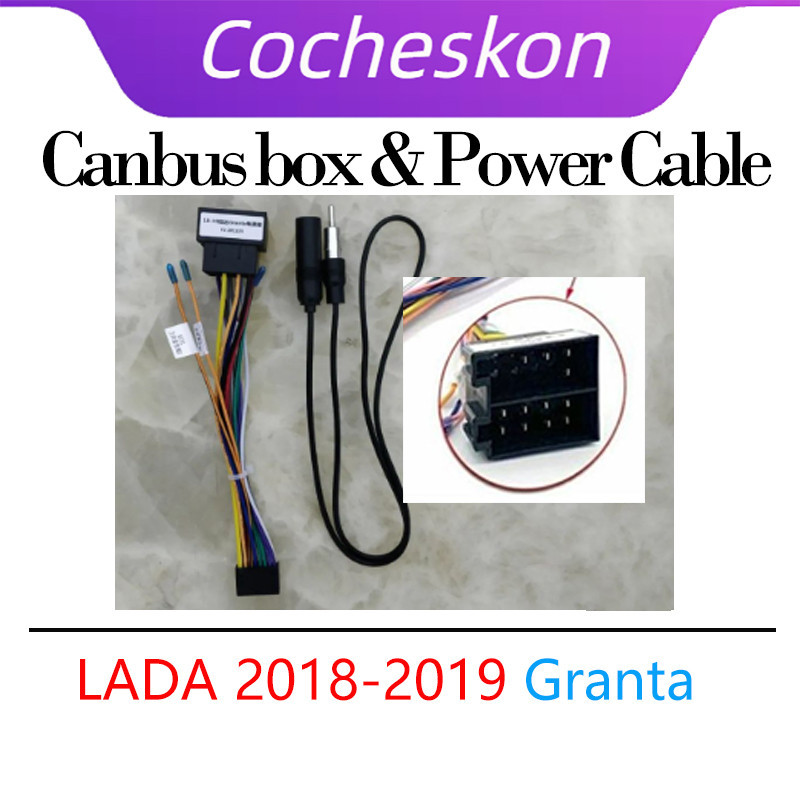 ️Cocheskon For LADA 2018-2019 Granta Android Car Radio Canbus Decoder Wiring Harness Adapter Po ...