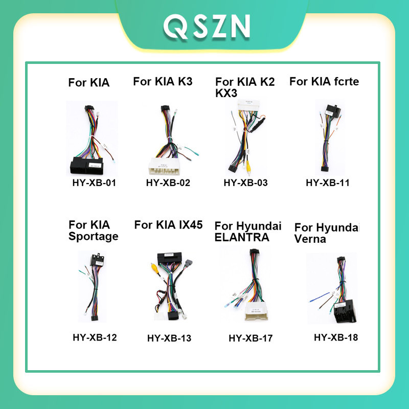 ๑New Car Radio 52 PIN 40 PIN 16PIN Android Wire Harness Power Calbe For ...