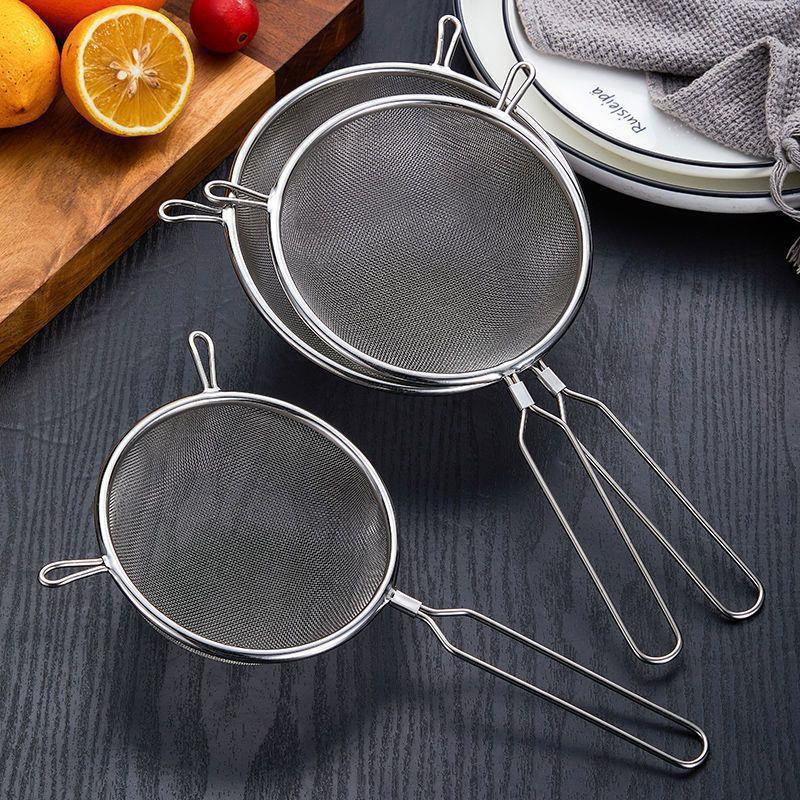 ♟1Pc Baked Stainless Steel Flour Filter Screen Soybean Milk Filter ...