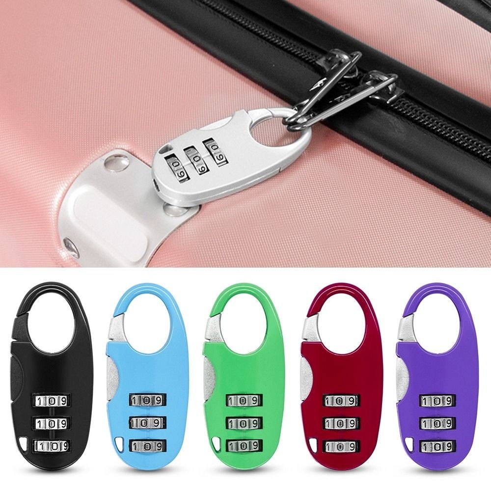 ~Zinc alloy 3 Digit Password Lock Mini Combination Lock Security Tool ...