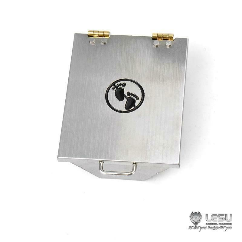 ۞LESU Metal Toolbox DIY for Tamiyay 1/14 R470 3363 Man RC Tractor Truck ...