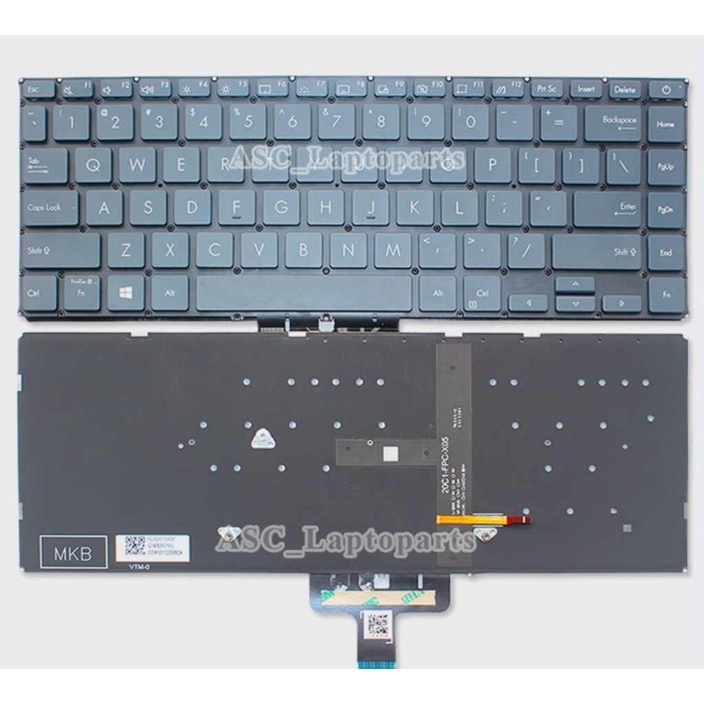 ☚New US QWERTY Keyboard for Asus ZenBook 14 UX435 UX435E UX435EGL ...