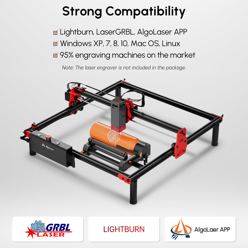 AlgoLaser RR2 Laser Rotary Roller Laser Engraver Y-axis Rotary Roller ...