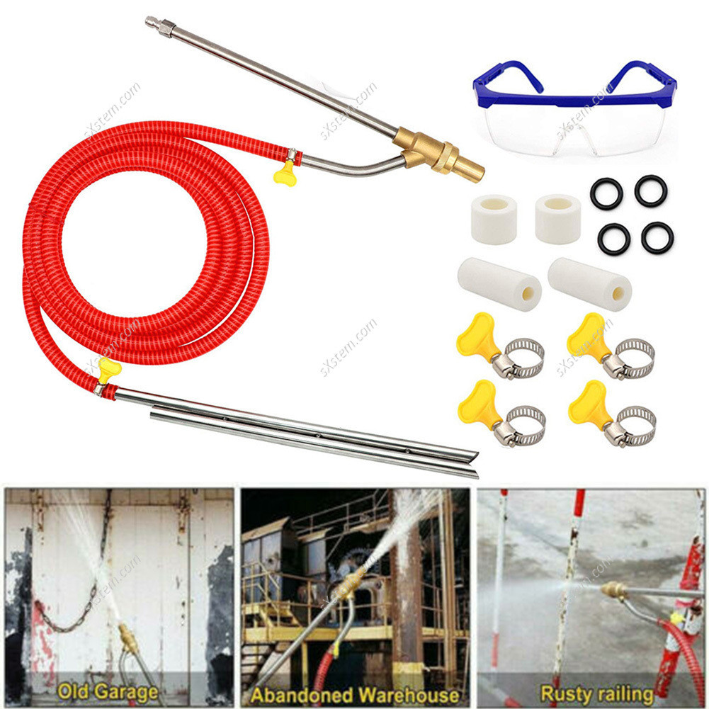 High Pressure Sand Blaster Wet Sandblasting Kit 5000PSI Pressure Washer ...