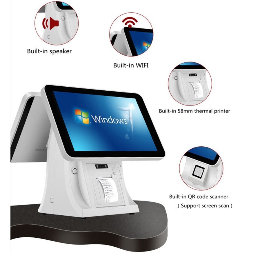 ღTouch POS System Terminal Machine 15'' Touch Panel LCD Monitor Screen ...