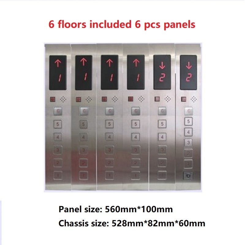 ♦D24V 6-Floors Elevator Button Panel for Outbound Control Box and ...